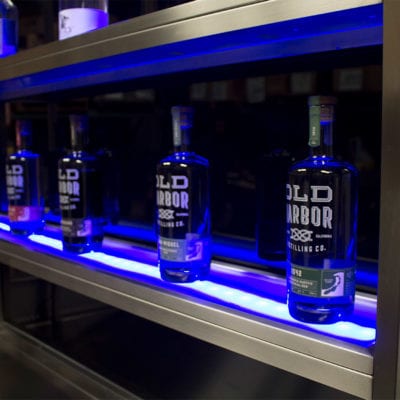 Large Modular Back Bar | All Stainless Steel | The Portable Bar Company