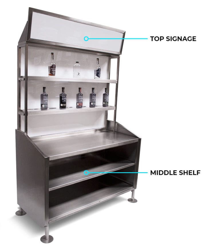Middle Shelf - The Portable Bar Company