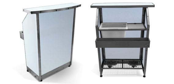 Rustic Compact Portable Bar | Mobile Bars Online | Portable Bar Company