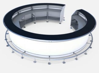 Circular Flash Bar Modular Systems | The Portable Bar Company