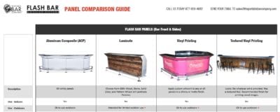 Flash Bar Buying Guide - The Portable Bar Company