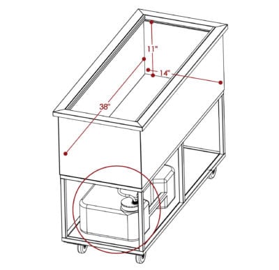 The Portable Bar Company - Portable Under Bar Ice Bin