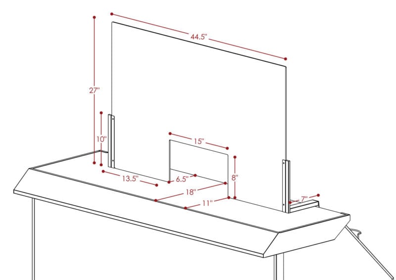 The Portable Bar Company - Sneeze Guard for Professional & Standard Bars