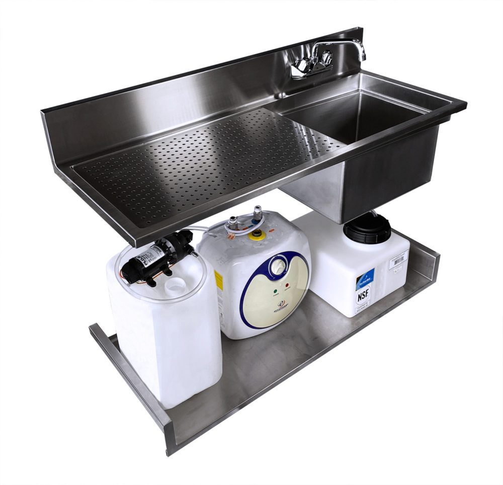 The Portable Bar Company - Full Self Contained Sink with Drainboard