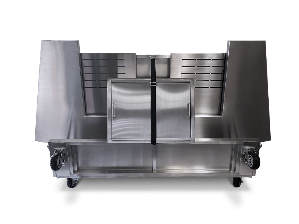 The Portable Bar Company - Curved Counter Stainless Steel Heavy Duty Bar